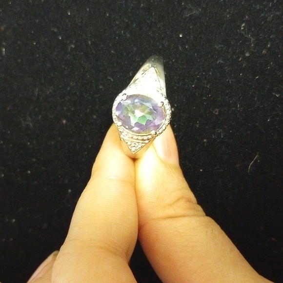 Jewelry | Karis Good Times Mystic Quartz And White Zircon Ring In ...